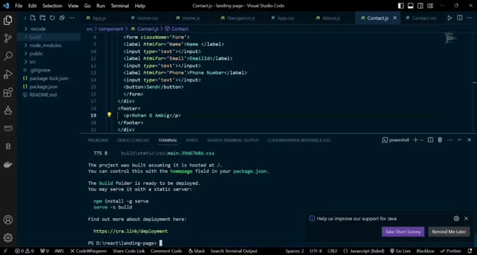 Rohan Ambig on LinkedIn: #reactjs #codsoft #webdevelopment #reactjs Rohan Ambig on LinkedIn: #reactjs #codsoft #webdevelopment #reactjs
