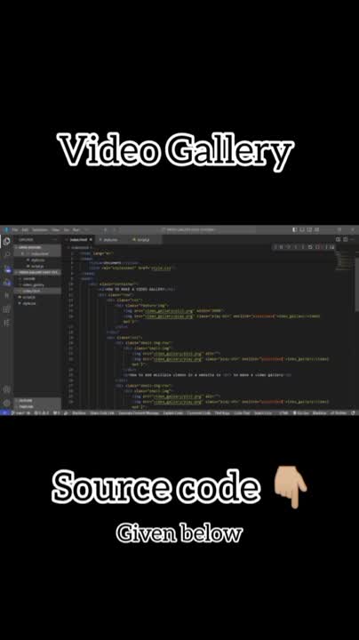 My video gallery project with HTML, CSS, and JavaScript | PAVITHRAA M S ... My video gallery project with HTML, CSS, and JavaScript | PAVITHRAA M S ...