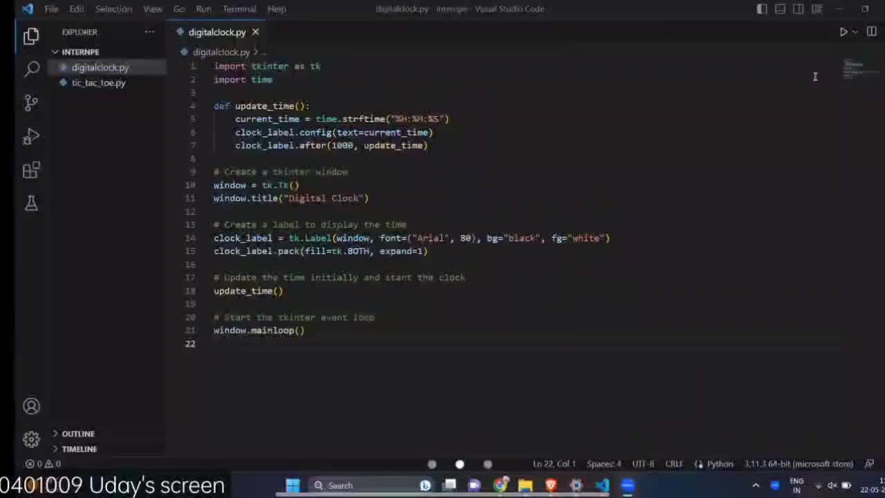 Uday Kiran Naidu L. on LinkedIn: #internpe #pythonprogramming # ... Uday Kiran Naidu L. on LinkedIn: #internpe #pythonprogramming # ...