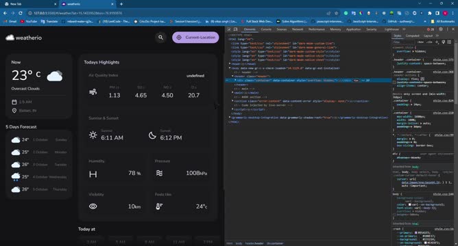 Vikash Singh on LinkedIn: recently made a weather web app using HTML ... Vikash Singh on LinkedIn: recently made a weather web app using HTML ...
