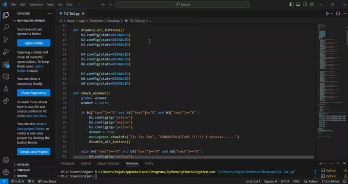 Harita M U on LinkedIn: #python #programming #tictactoe #techskills # ... Harita M U on LinkedIn: #python #programming #tictactoe #techskills # ...