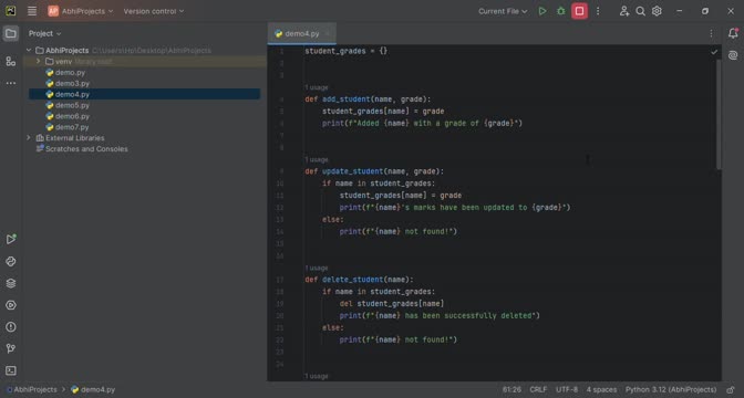 Abhishek Awalgave on LinkedIn: #python #studentgrademanagementsystem # ... Abhishek Awalgave on LinkedIn: #python #studentgrademanagementsystem # ...