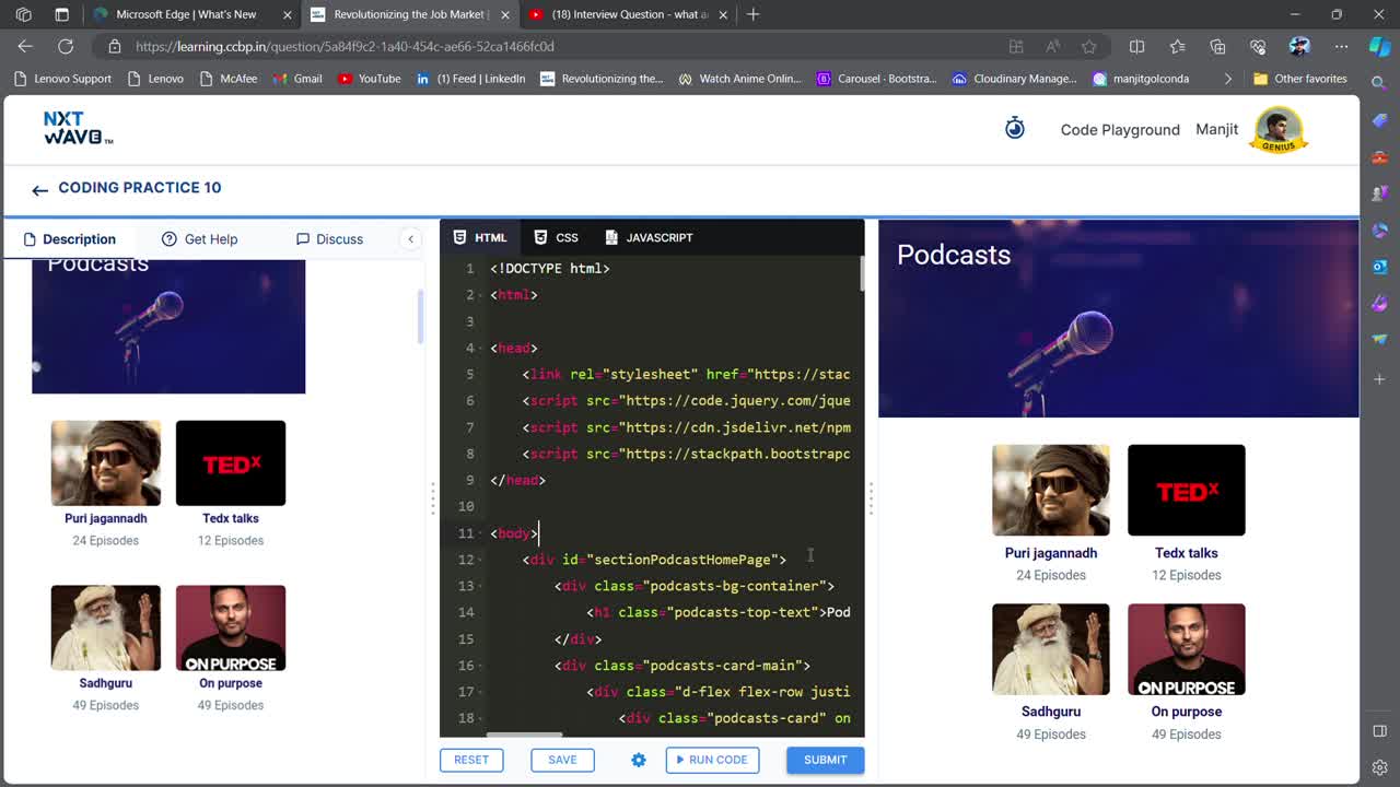 Manjit Golconda on LinkedIn: #day2 #codeprogress #codingjourney # ... Manjit Golconda on LinkedIn: #day2 #codeprogress #codingjourney # ...