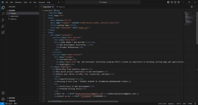 Pooja Komeraboina on LinkedIn: #octanetinternship #webdevelopment Pooja Komeraboina on LinkedIn: #octanetinternship #webdevelopment