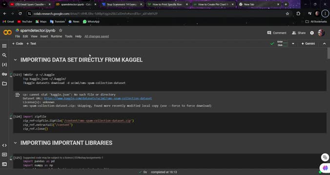 Completed spam classification project with Google Colab | Shivam Sen ... Completed spam classification project with Google Colab | Shivam Sen ...