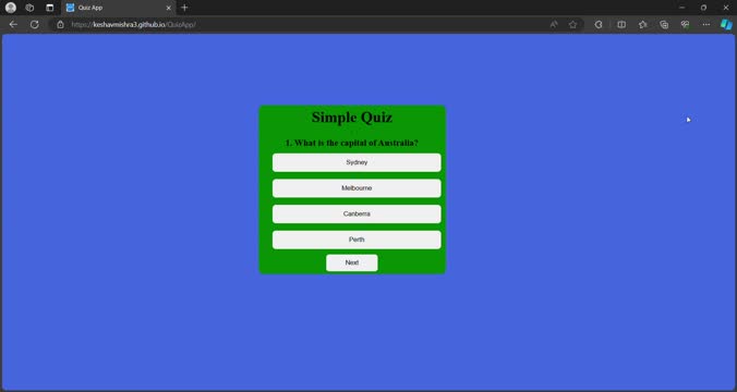 Keshav Mishra on LinkedIn: #quizapp #webdevelopment #javascript #html # ... Keshav Mishra on LinkedIn: #quizapp #webdevelopment #javascript #html # ...