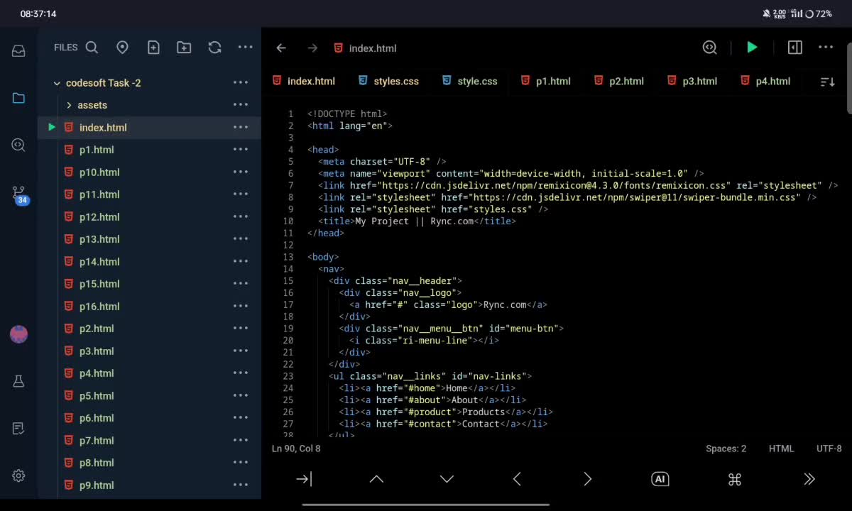 Rahul Vagh on LinkedIn: #webdevelopment #codsoft #internship #landingpage Rahul Vagh on LinkedIn: #webdevelopment #codsoft #internship #landingpage