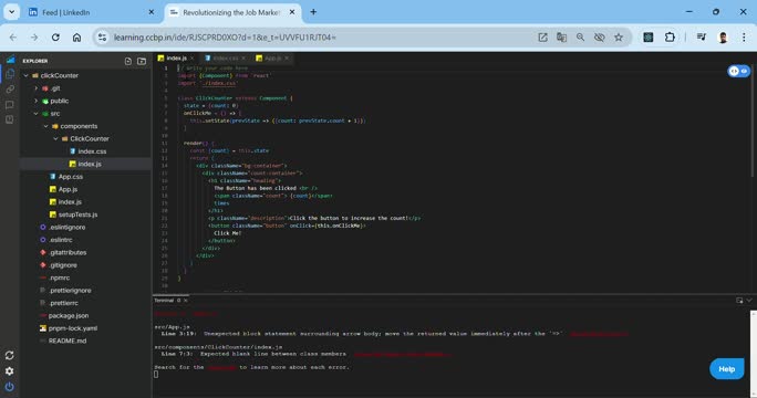 Nihal Afroze sk on LinkedIn: #day2 #30daysofcode #react #frontend # ... Nihal Afroze sk on LinkedIn: #day2 #30daysofcode #react #frontend # ...