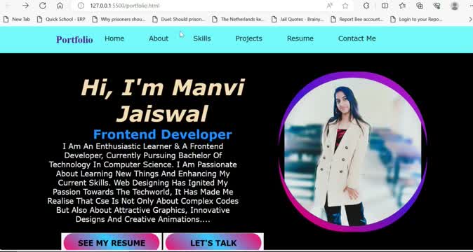 Manvi Jaiswal on LinkedIn: #portfolio #webdevelopment #internship #codsoft Manvi Jaiswal on LinkedIn: #portfolio #webdevelopment #internship #codsoft