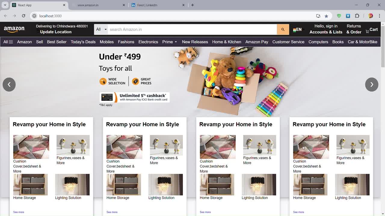 Pratik Satalkar on LinkedIn: 🚀 Project Name: Amazon Clone I’ve created ... Pratik Satalkar on LinkedIn: 🚀 Project Name: Amazon Clone I’ve created ...