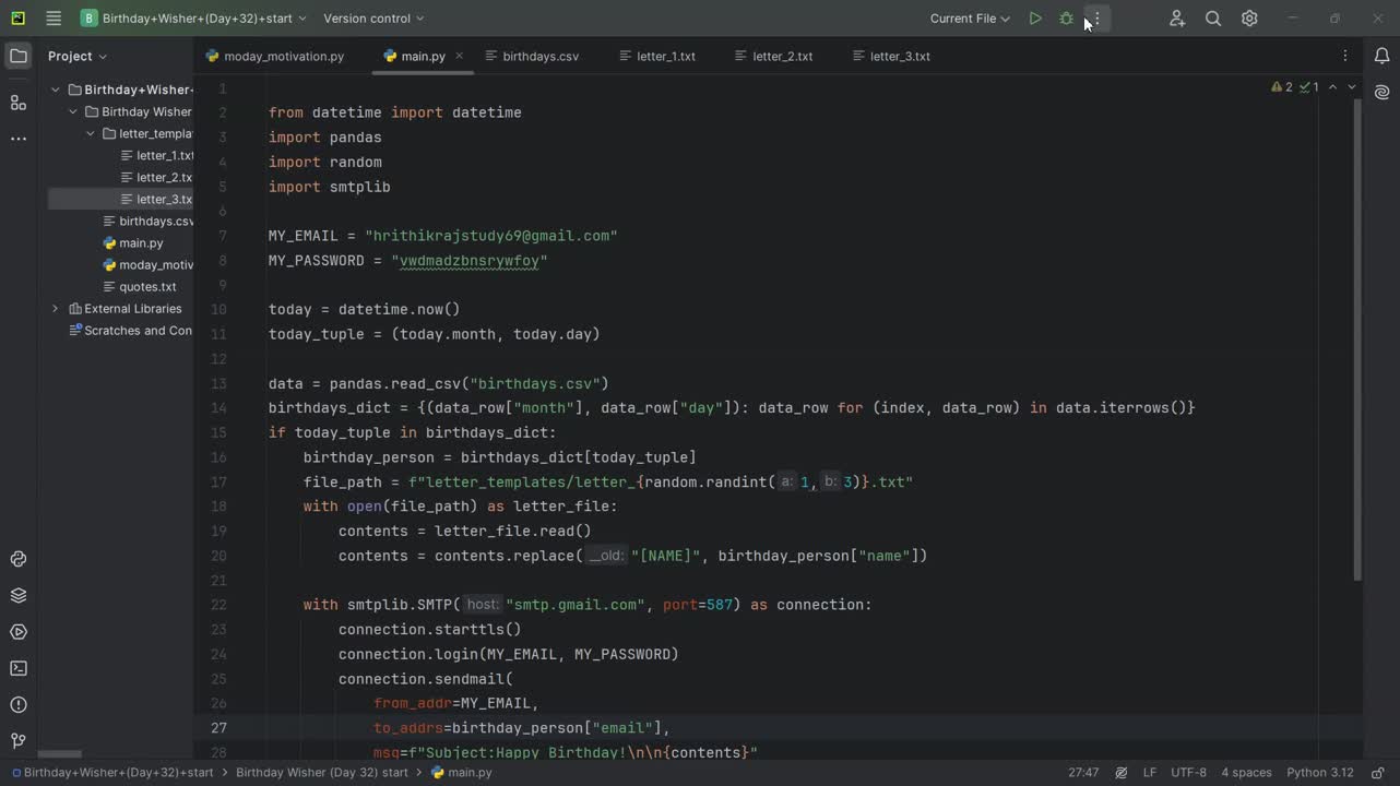Hrithik Raj on LinkedIn: #100daysofcode #100dayscodechallenge #python # ... Hrithik Raj on LinkedIn: #100daysofcode #100dayscodechallenge #python # ...