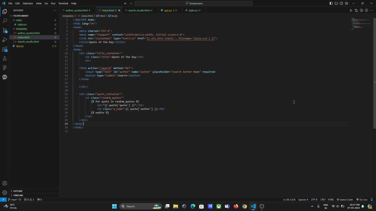 Amit Madalgi on LinkedIn: #html #css #python #flask #techplement # ... Amit Madalgi on LinkedIn: #html #css #python #flask #techplement # ...