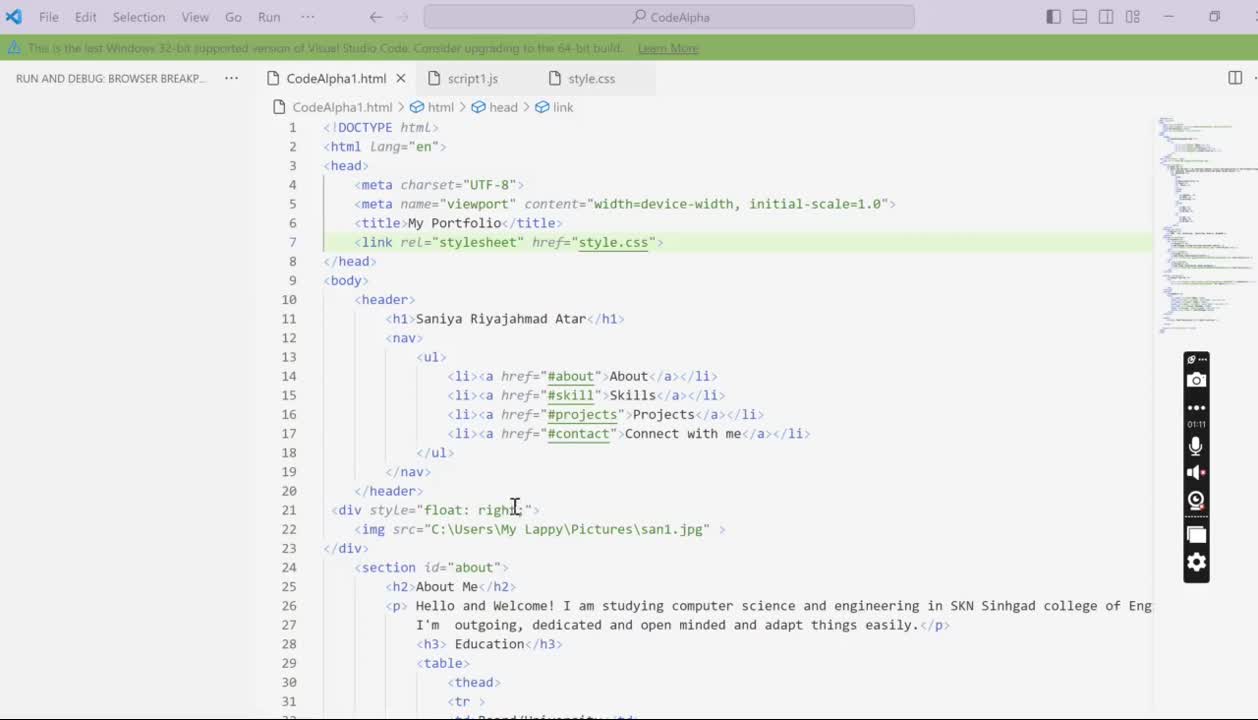 #httml #css #javascript | Saniya Atar #httml #css #javascript | Saniya Atar
