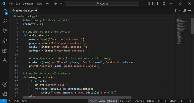 Akriti Pandey on LinkedIn: #python #codsoft #programming #internship Akriti Pandey on LinkedIn: #python #codsoft #programming #internship