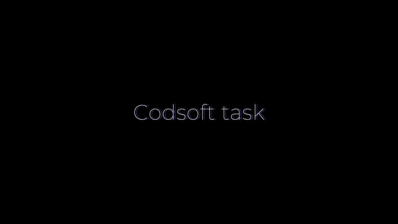 Sachin K B on LinkedIn: #codsoft #pythonprogramming #internship #codsoft Sachin K B on LinkedIn: #codsoft #pythonprogramming #internship #codsoft