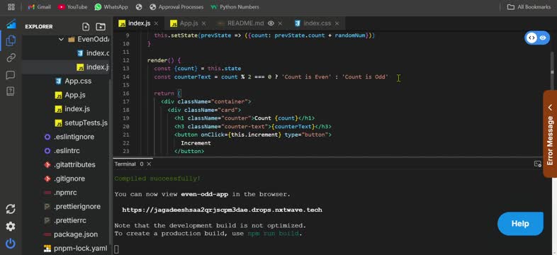 Jagadeesh Duda on LinkedIn: #day89 #100daysofcode #react # ... Jagadeesh Duda on LinkedIn: #day89 #100daysofcode #react # ...