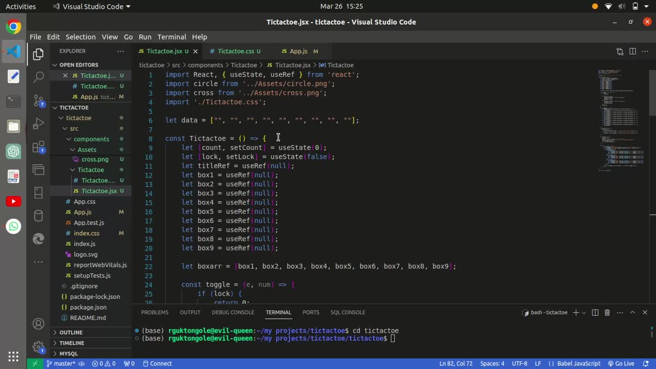AKHILA GANGURI on LinkedIn: #react #javascript #tictactoe # ... AKHILA GANGURI on LinkedIn: #react #javascript #tictactoe # ...