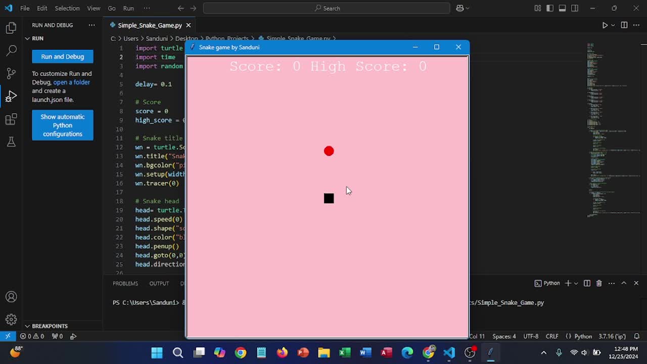 Sanduni Ranawake on LinkedIn: #python #gamedev #snakegame #github Sanduni Ranawake on LinkedIn: #python #gamedev #snakegame #github