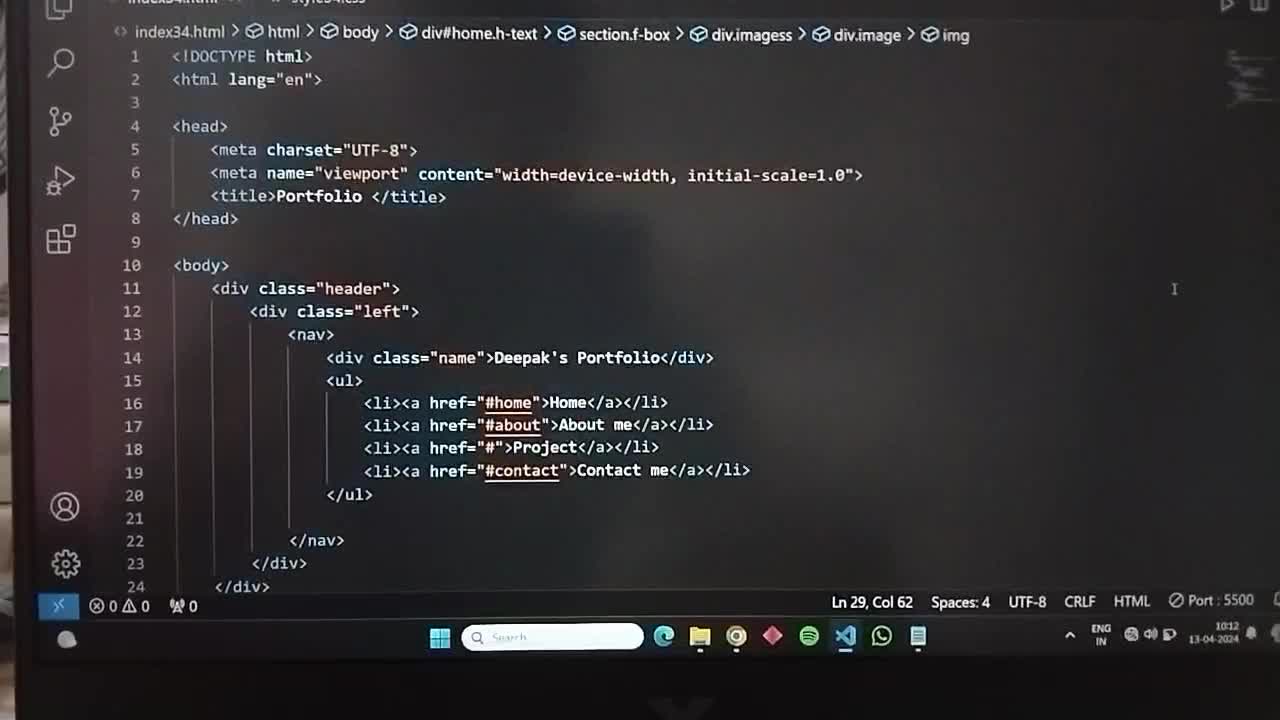 Deepak Kumar khatoi on LinkedIn: Completed Task-1 of my frontend Web ... Deepak Kumar khatoi on LinkedIn: Completed Task-1 of my frontend Web ...