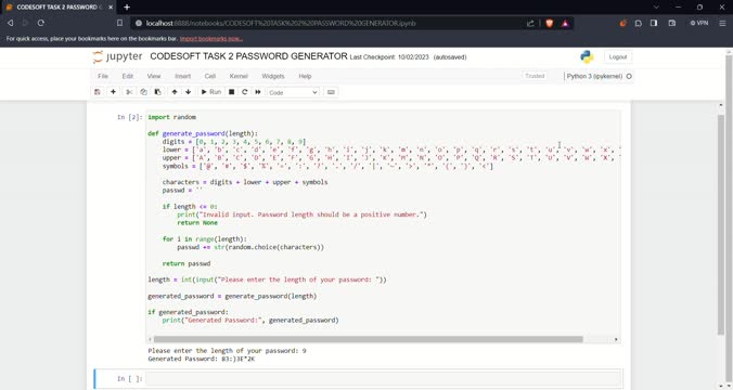 Bhaskar Bajaj on LinkedIn: #codsoft #internship #pythonprogramming Bhaskar Bajaj on LinkedIn: #codsoft #internship #pythonprogramming