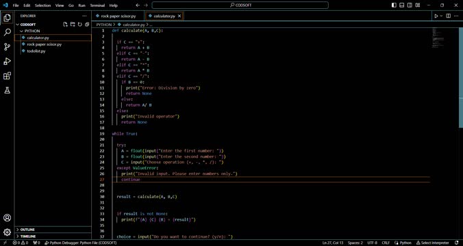 Finished Python task 2 at CodSoft | Bheemani Santhosh posted on the ... Finished Python task 2 at CodSoft | Bheemani Santhosh posted on the ...