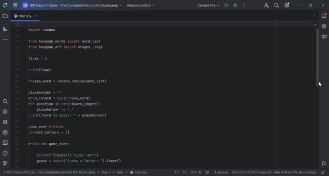 Nishank Reddy on LinkedIn: #100daysofpython #python #coding #hangman ... Nishank Reddy on LinkedIn: #100daysofpython #python #coding #hangman ...