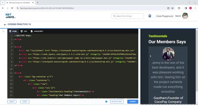 #ccbp #nxtwave #html #css #bootstrap #frontend #responsivewebdesign ... #ccbp #nxtwave #html #css #bootstrap #frontend #responsivewebdesign ...