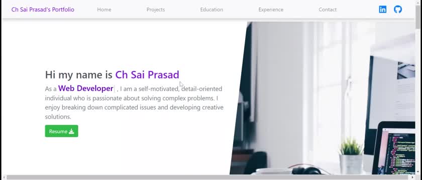 Sai Prasad Reddy Chekkala on LinkedIn: #webdevelopment #portfolio #html ... Sai Prasad Reddy Chekkala on LinkedIn: #webdevelopment #portfolio #html ...