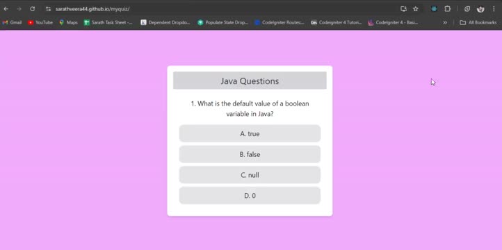 Sarath Kumar M on LinkedIn: #react #java #quizapp #webdevelopment Sarath Kumar M on LinkedIn: #react #java #quizapp #webdevelopment
