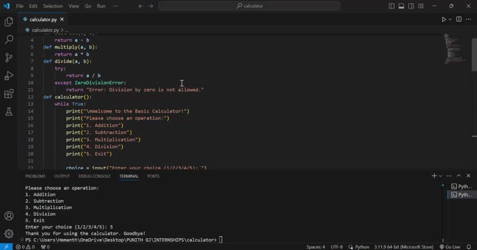 GJ PUNITH on LinkedIn: #connections #calculator #pythonprogramming #coding GJ PUNITH on LinkedIn: #connections #calculator #pythonprogramming #coding
