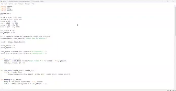 Yazhini Sivakumar on LinkedIn: #python #gamedevelopment #snakegame # ... Yazhini Sivakumar on LinkedIn: #python #gamedevelopment #snakegame # ...