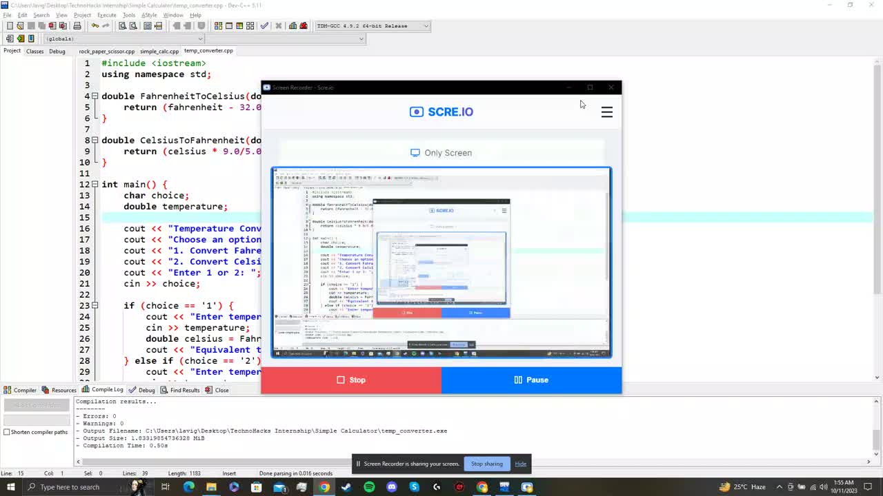 Meet Goel on LinkedIn: #cplusplus #coding #temperatureconverter # ... Meet Goel on LinkedIn: #cplusplus #coding #temperatureconverter # ...