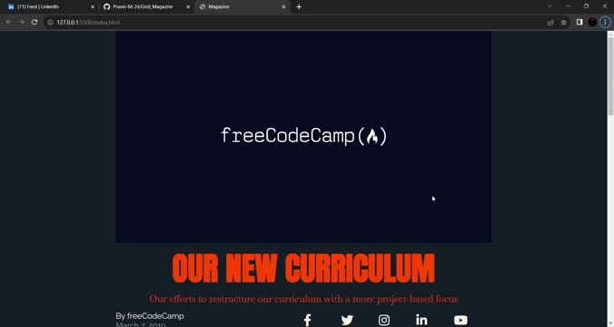 Pravin M on LinkedIn: #html #css #webdevelopment #gridlayout Pravin M on LinkedIn: #html #css #webdevelopment #gridlayout