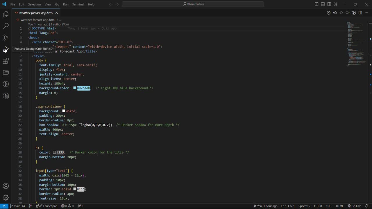 Suresh Chittiboina on LinkedIn: #weatherapp #pythonprogramming # ... Suresh Chittiboina on LinkedIn: #weatherapp #pythonprogramming # ...