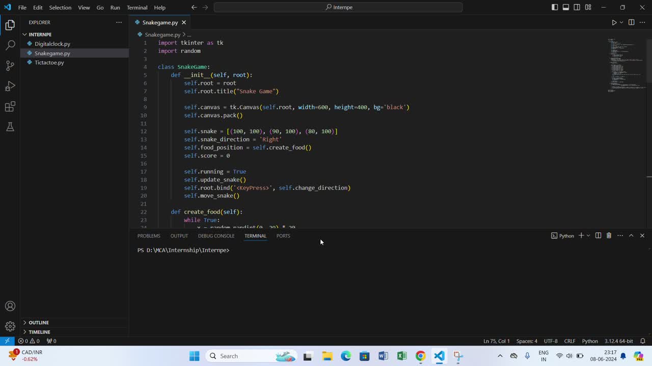 Anirudh J Bhatt on LinkedIn: #pythonprogramming #internship #coding # ... Anirudh J Bhatt on LinkedIn: #pythonprogramming #internship #coding # ...