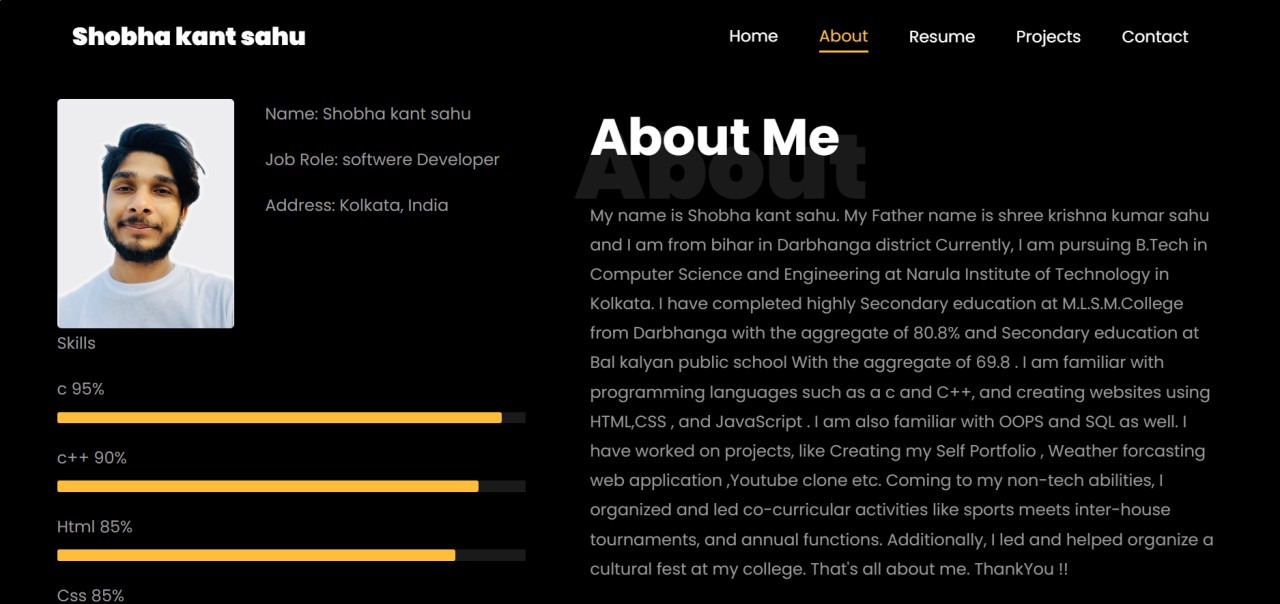 Shobha kant Sahu on LinkedIn: #webdevelopment #portfolio #html #css # ... Shobha kant Sahu on LinkedIn: #webdevelopment #portfolio #html #css # ...