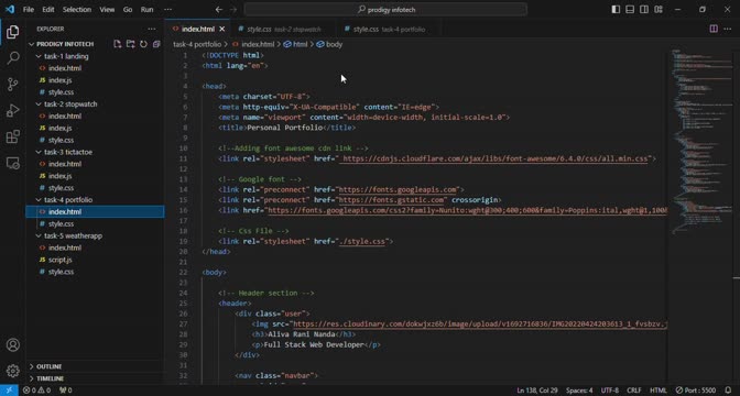 Aliva Rani Nanda on LinkedIn: #task #portfolio #prodigyinfotech # ... Aliva Rani Nanda on LinkedIn: #task #portfolio #prodigyinfotech # ...