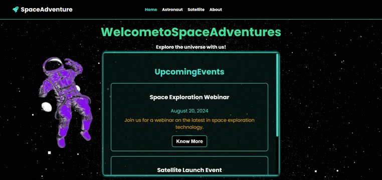 Devi K.M on LinkedIn: #react #webdevelopment #spaceadventure #animation ... Devi K.M on LinkedIn: #react #webdevelopment #spaceadventure #animation ...
