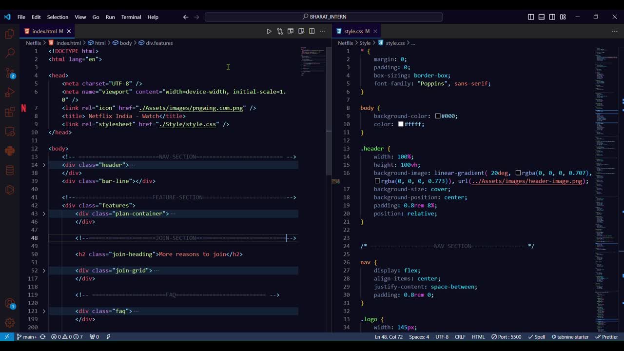 Bikash Kumar Pradhan on LinkedIn: #html5 #css3 #bharatintern # ... Bikash Kumar Pradhan on LinkedIn: #html5 #css3 #bharatintern # ...