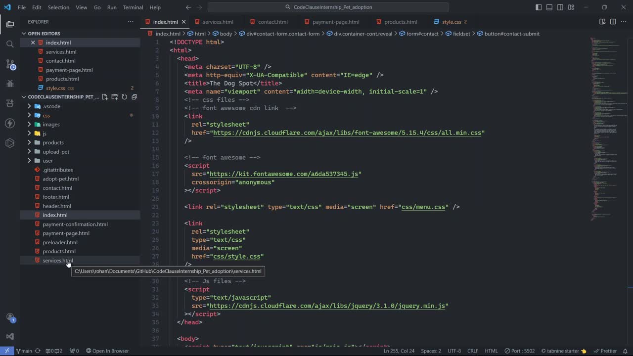Rohan Gosavi on LinkedIn: #webdevelopment #javascript #petadoption # ... Rohan Gosavi on LinkedIn: #webdevelopment #javascript #petadoption # ...