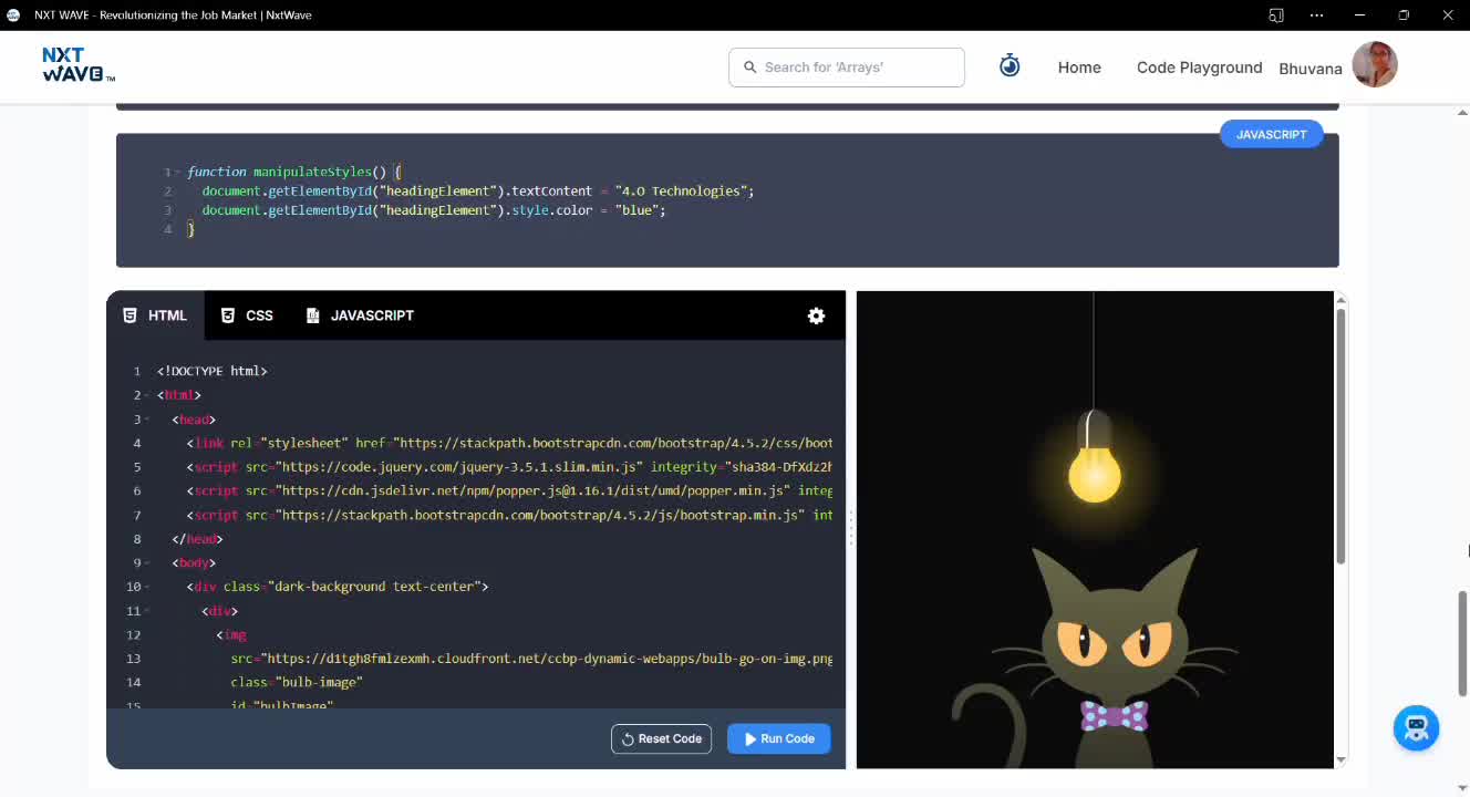Bhuvana Polimatla on LinkedIn: #nxtwave #rahulattlurisir #javascript Bhuvana Polimatla on LinkedIn: #nxtwave #rahulattlurisir #javascript