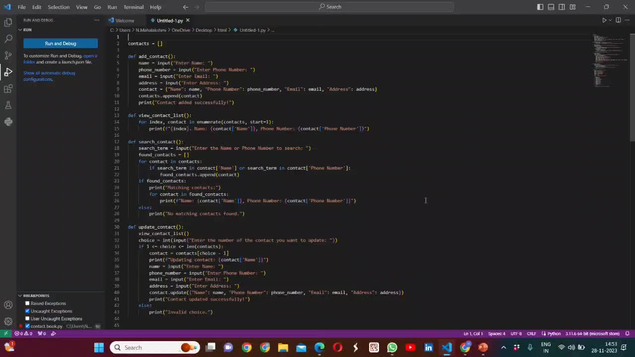 N Mahalakshmi on LinkedIn: #codsoft #pythonprogramming N Mahalakshmi on LinkedIn: #codsoft #pythonprogramming
