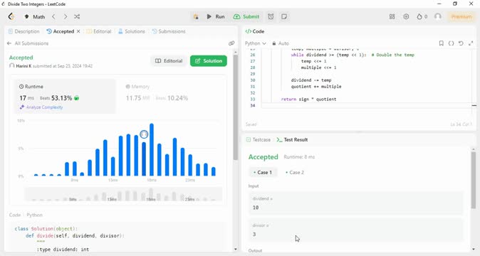Harini K on LinkedIn: #day05 #leetcode #100daysofcode Harini K on LinkedIn: #day05 #leetcode #100daysofcode