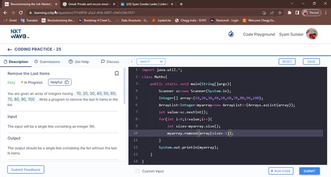 Syam Sundar Lanke on LinkedIn: #day75 #100daysofcodingchallenge #java # ... Syam Sundar Lanke on LinkedIn: #day75 #100daysofcodingchallenge #java # ...