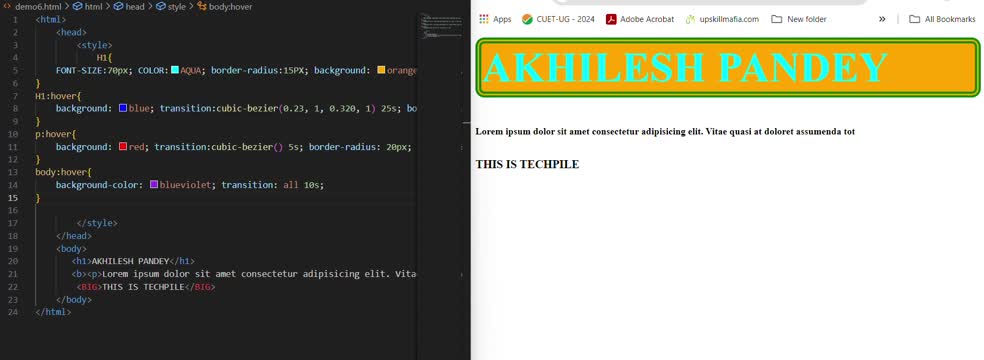 Akhilesh Pandey on LinkedIn: #html #css #hover Akhilesh Pandey on LinkedIn: #html #css #hover