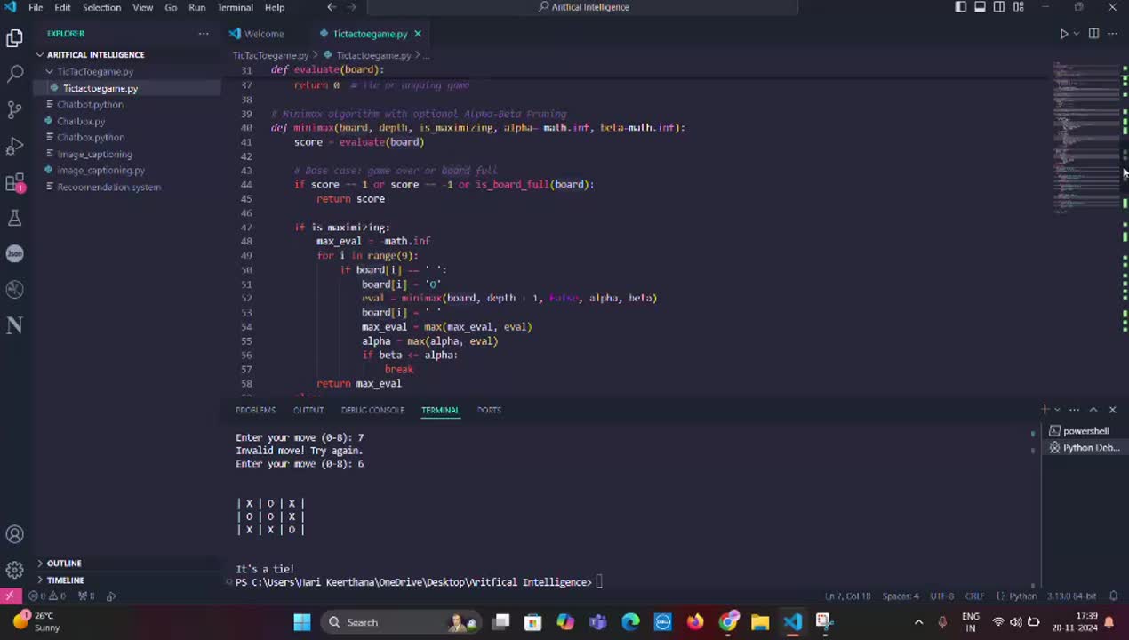 Bollapally Hari keerthana on LinkedIn: #codsoft #codesoft #ai #internship Bollapally Hari keerthana on LinkedIn: #codsoft #codesoft #ai #internship