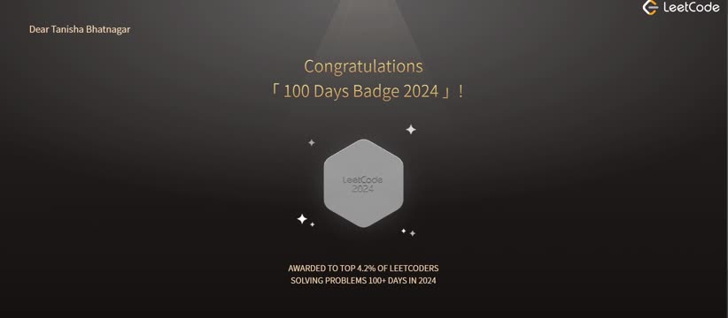 Tanisha Bhatnagar on LinkedIn: #leetcode #100dayschallenge # ... Tanisha Bhatnagar on LinkedIn: #leetcode #100dayschallenge # ...