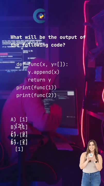 python coding on LinkedIn: #codeaj #codeajay #pythonmcq #programming # ... python coding on LinkedIn: #codeaj #codeajay #pythonmcq #programming # ...