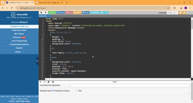 DHIVIYA M on LinkedIn: #cognifyz #html #css #webdevelopment #internship ... DHIVIYA M on LinkedIn: #cognifyz #html #css #webdevelopment #internship ...