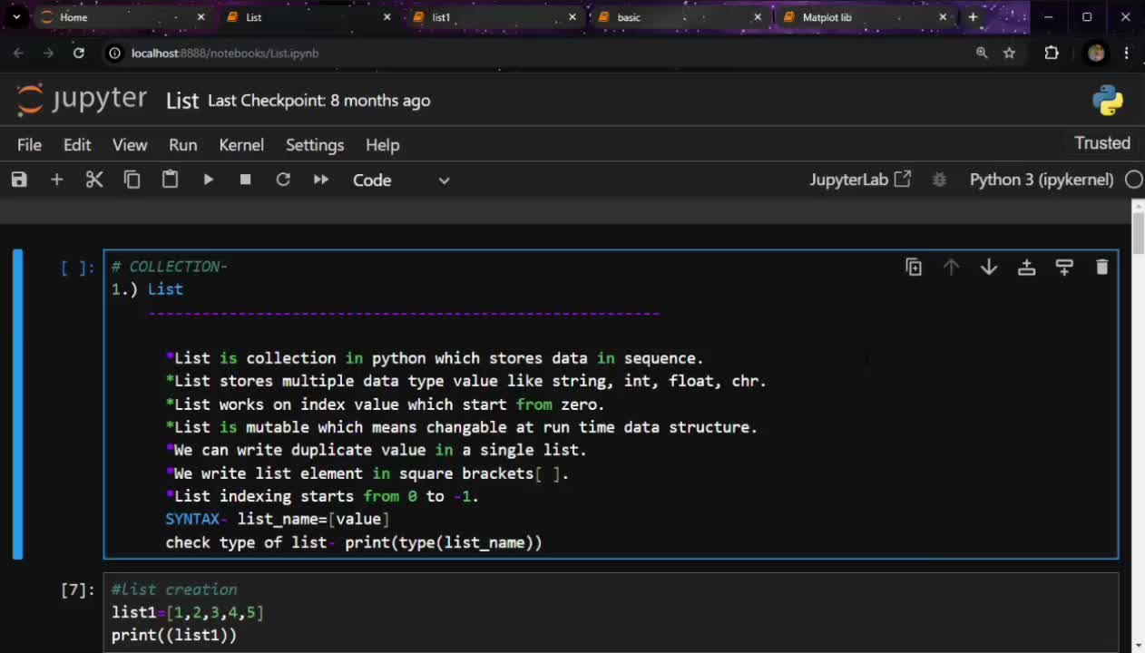 Ankit Kashyap on LinkedIn: #list #datascience #jupyter Ankit Kashyap on LinkedIn: #list #datascience #jupyter